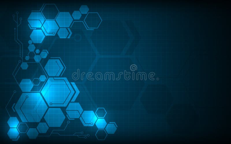 Hexagon Pattern Hi Tech Innovative Concept Design Background Stock ...