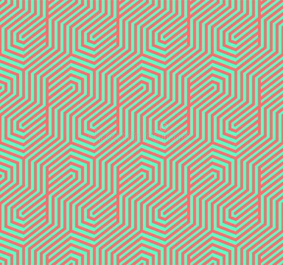 Hexagon Pattern Seamless Line Vector Stock Vector - Illustration of ...