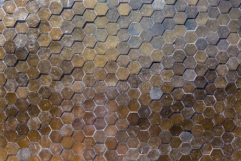 Hexagon pattern tile wall stock image. Image of tile - 50276781