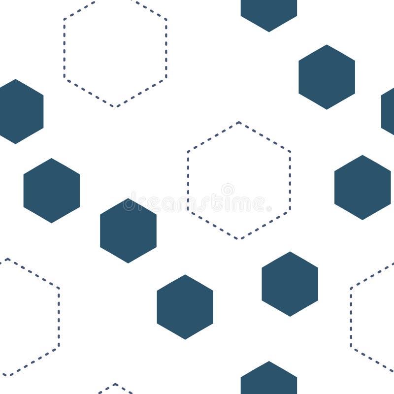 The Hexagon Pattern. Vector Illustration Stock Vector - Illustration of ...
