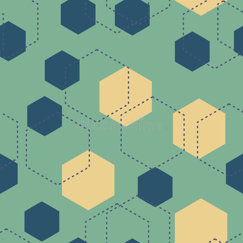 The Hexagon Pattern. Vector Illustration Stock Vector - Illustration of ...