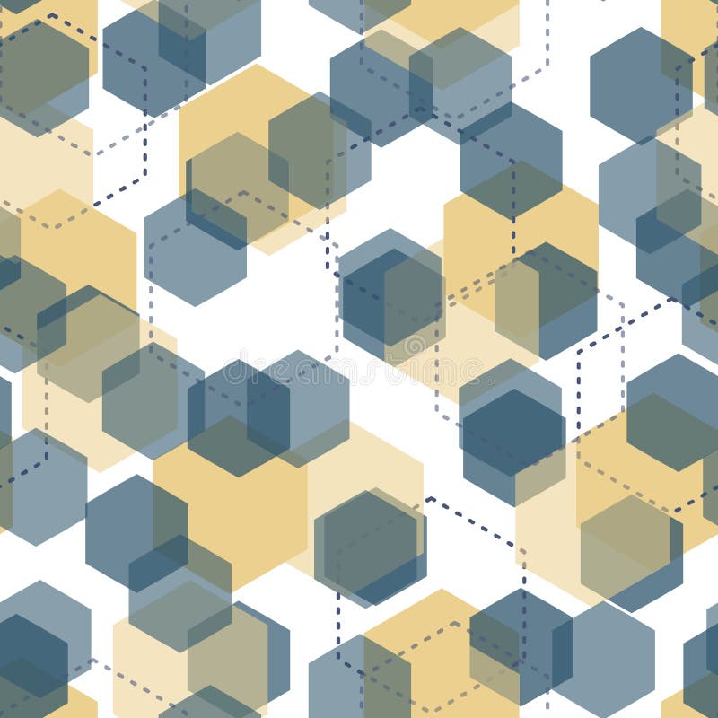 The Hexagon Pattern. Vector Illustration Stock Vector - Illustration of ...