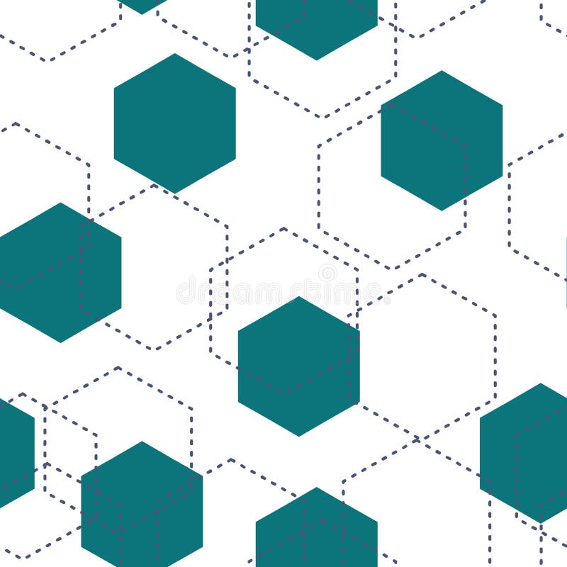 The Hexagon Pattern. Vector Illustration Stock Vector - Illustration of ...