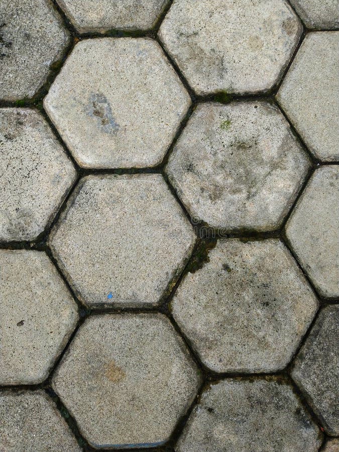 Hexagon Paving Block Pattern Background Stock Photo - Image of pattern ...