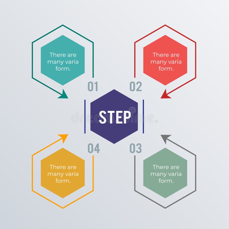 Hexagon Process Infographics Template Design. Business Concept ...
