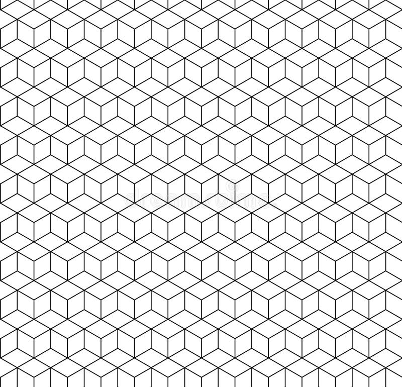 Hexagon Seamless Geometric Pattern Stock Vector - Illustration of ...