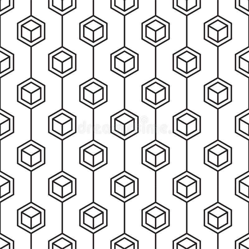 Hexagon seamless pattern stock vector. Illustration of modern - 205237912