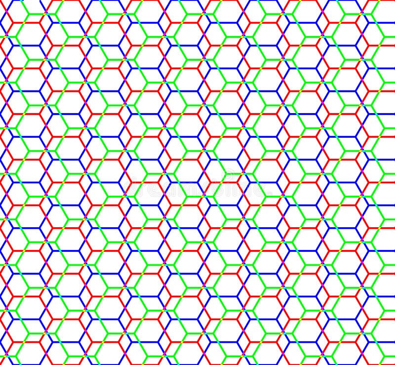 Hexagon seamless pattern stock illustration. Illustration of bright ...