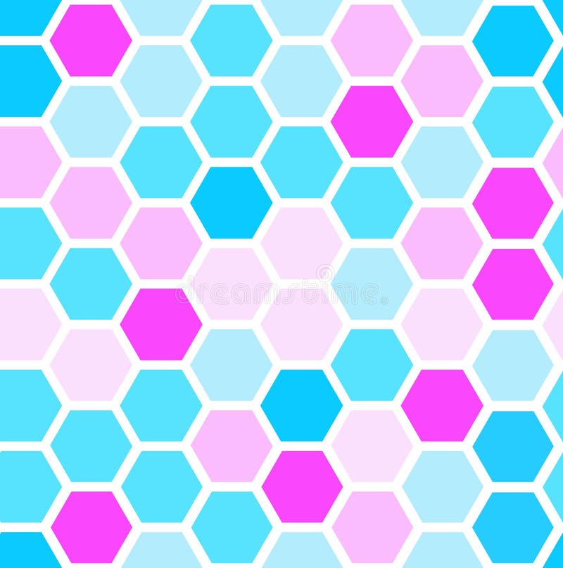 Hexagon seamless pattern stock illustration. Illustration of digital ...