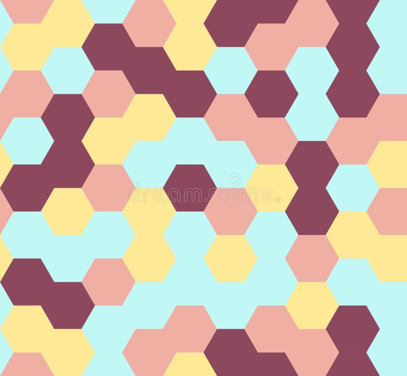 Hexagon seamless pattern stock illustration. Illustration of element ...