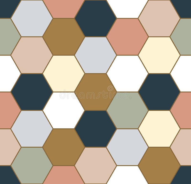 Hexagon seamless pattern stock illustration. Illustration of blue ... Hexagon seamless pattern stock illustration. Illustration of blue ...