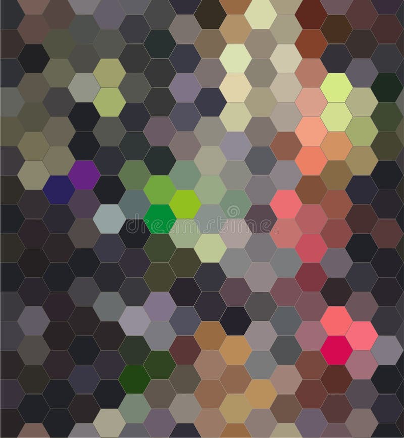 Hexagon Seamless Pattern, Vector Abstract Background Stock Vector ...