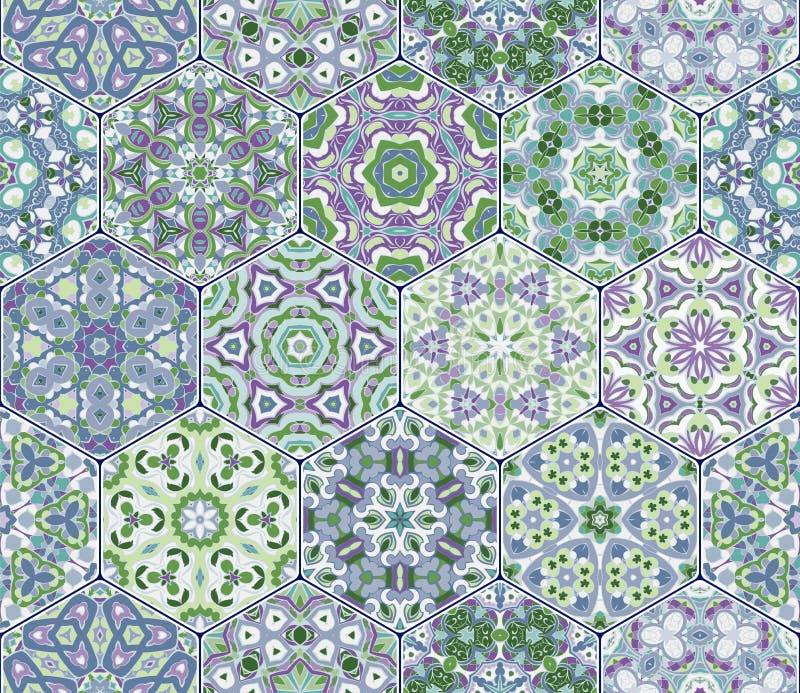 Hexagon set template stock vector. Illustration of asian - 104297226