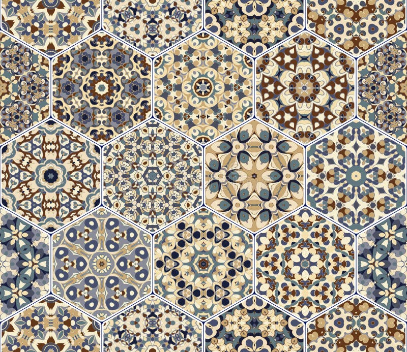 Hexagon set template stock vector. Illustration of ornamental - 93809737