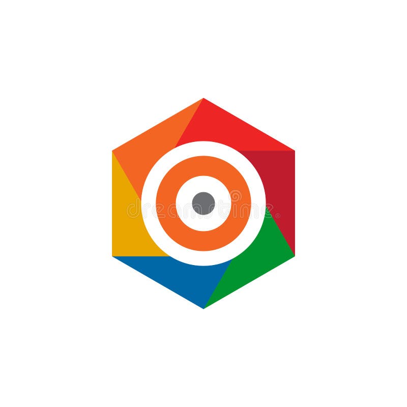 Hexagon Shape Design Logo Template Stock Vector - Illustration of ...