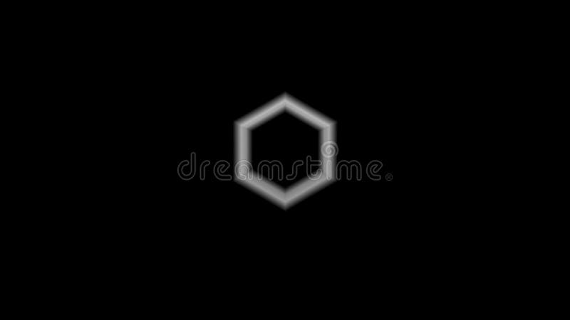 Hexagon Shape Elements with Alpha Channel. Stock Footage - Video of ...