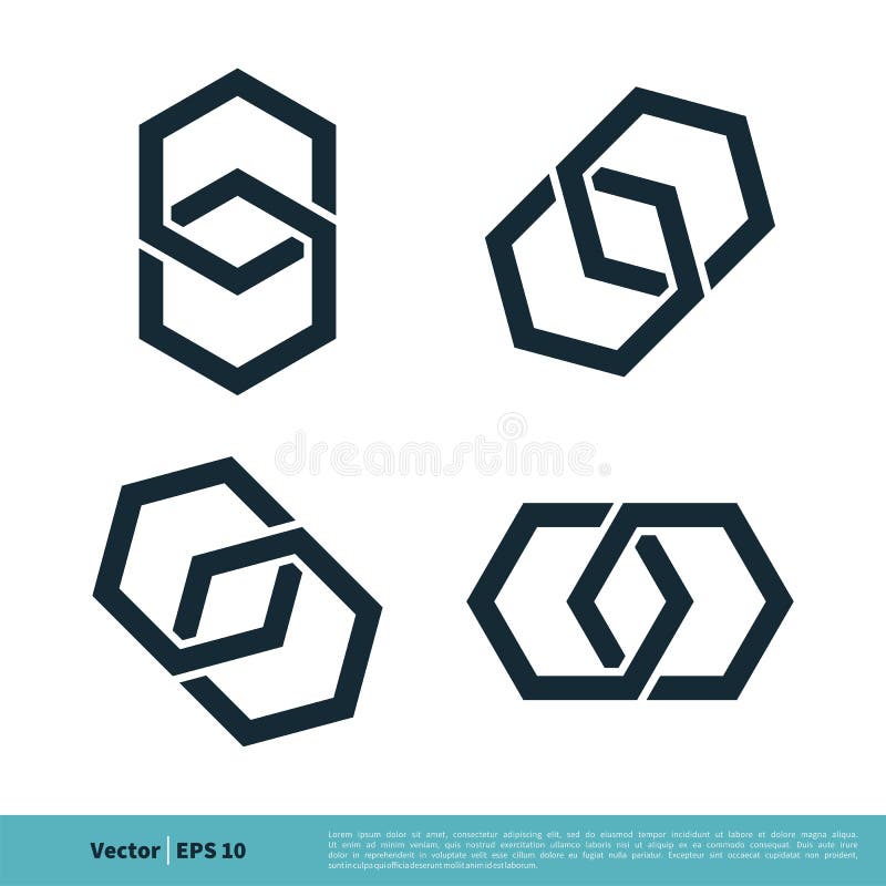 Hexagon Shape Infinity Icon Vector Logo Template Illustration Design ...