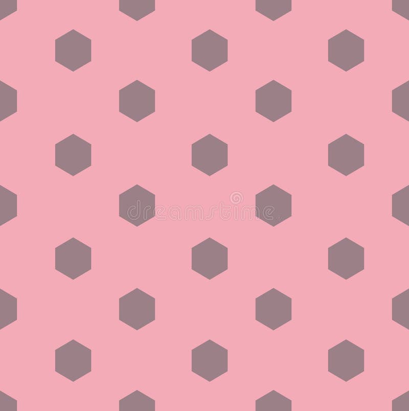 Hexagon Shape Line Repeating Seamless Pattern Style. Stock Illustration ...