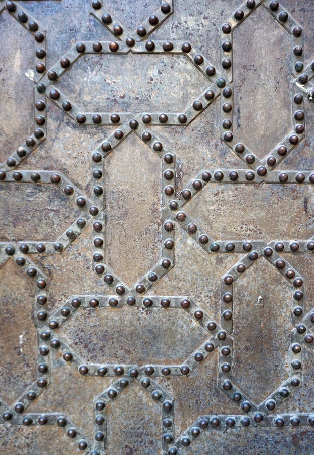 Hexagon Shape Metal Decoration Wall with Metal Pin Stock Image - Image ...