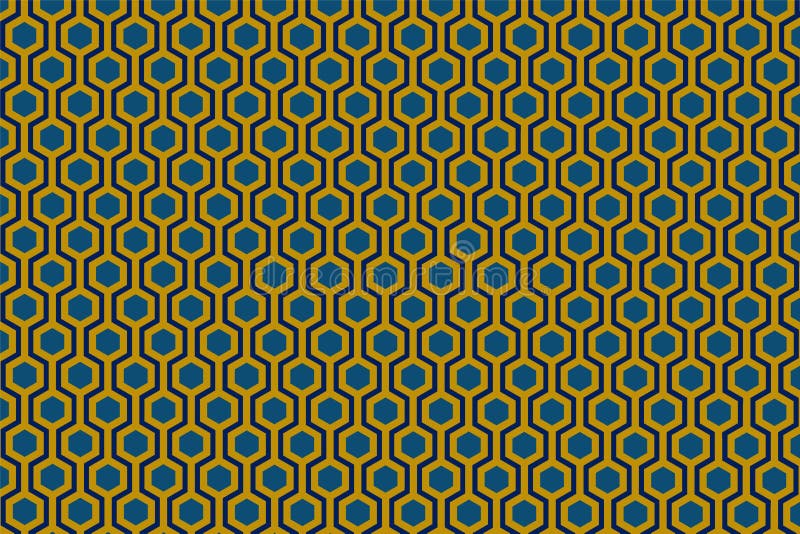 Hexagon Shape Pattern Background Stock Illustration - Illustration of ...