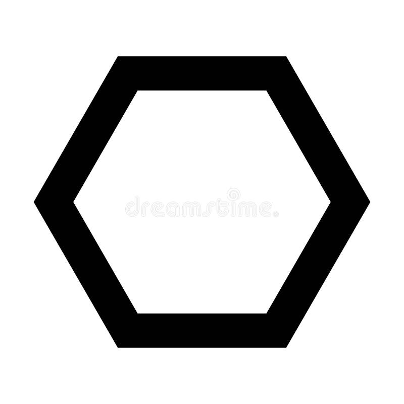Hexagon Shape Symbol Vector Icon for Creative Graphic Design Ui Element ...