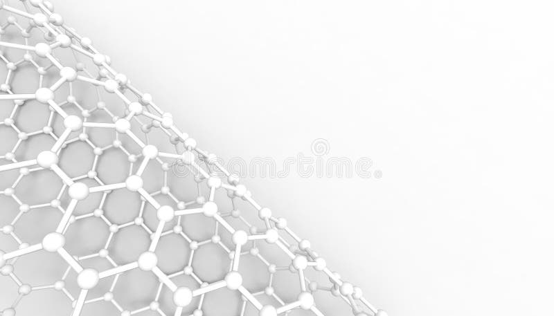 Hexagon Shapes and Scientific Molecules Isolated on White Background ...