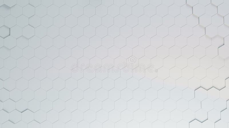 Hexagon Shapes, Solid Color with Shades and Light Dispersion. Stock ...