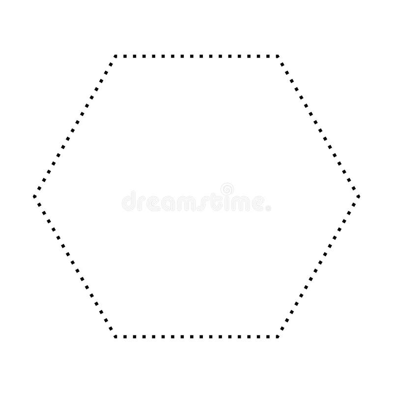 Hexagon Symbol Dotted Shape Vector Icon for Creative Graphic Design Ui ...