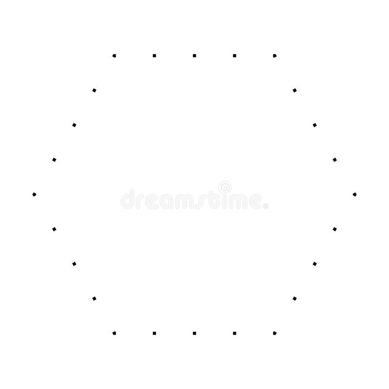 Hexagon Symbol Dotted Shape Vector Icon for Creative Graphic Design Ui ...