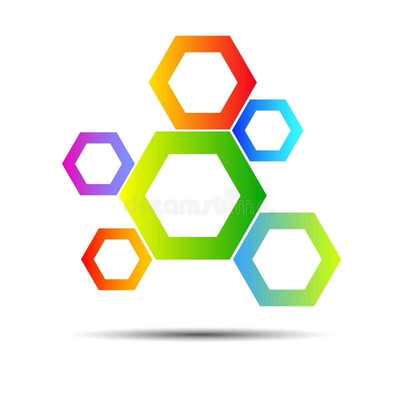 Hexagon Symbol Icon Shape Sign Template Vector Stock Vector ...