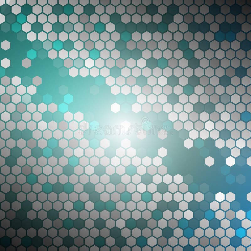 Hexagon Technology Background Stock Illustration - Illustration of ...