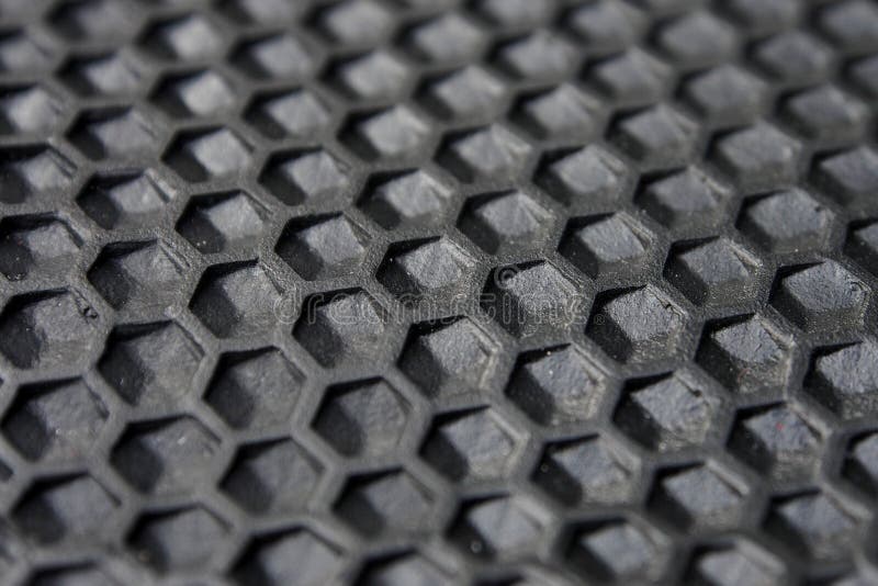 Hexagon Texture of Black Rubber. Stock Photo - Image of hive ...