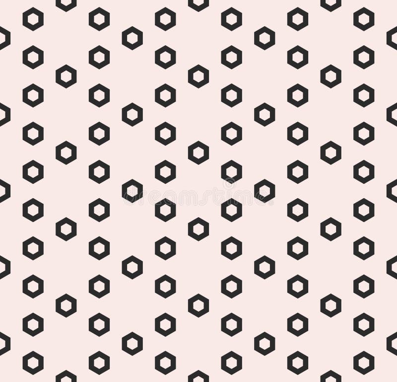 Hexagon Texture, Vector Monochrome Seamless Pattern, Perforated Stock ...