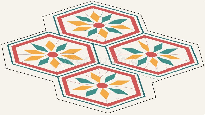 Hexagon Tile Pattern, Geometric and Decorative Texture Background ...