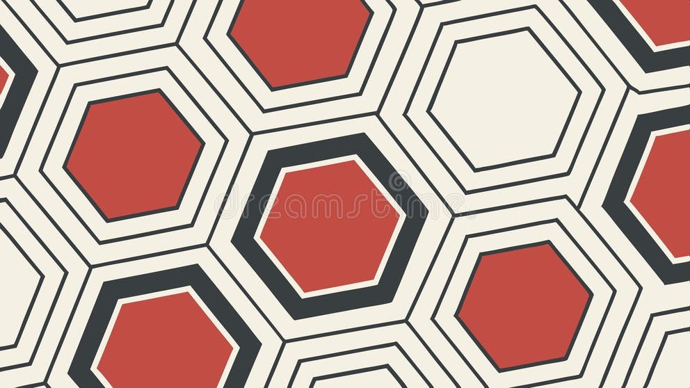 Hexagon Tile Pattern, Geometric Floor and Surface Design Element Vector Design Generative AI ...