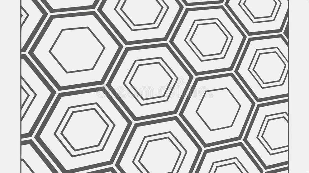 Hexagon Tile Pattern, Geometric and Repeating Background Vector Design ...