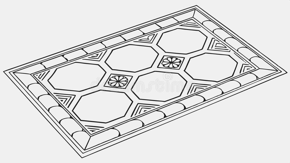 Hexagon Tile Pattern: Geometric, Texture, Design, Abstract Vector Design Generative AI Stock ...