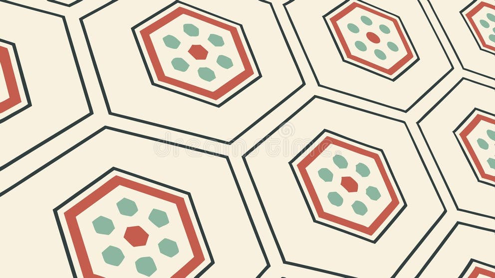 Hexagon Tile Pattern, Geometric Vector Background Design. Vector Design Generative AI Stock ...