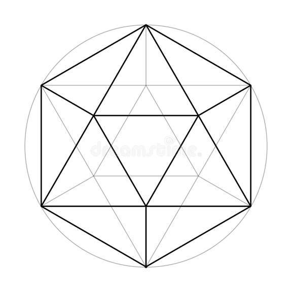 Hexagon Triangle Graph. Scared Geometry Vector Design Elements Stock ...