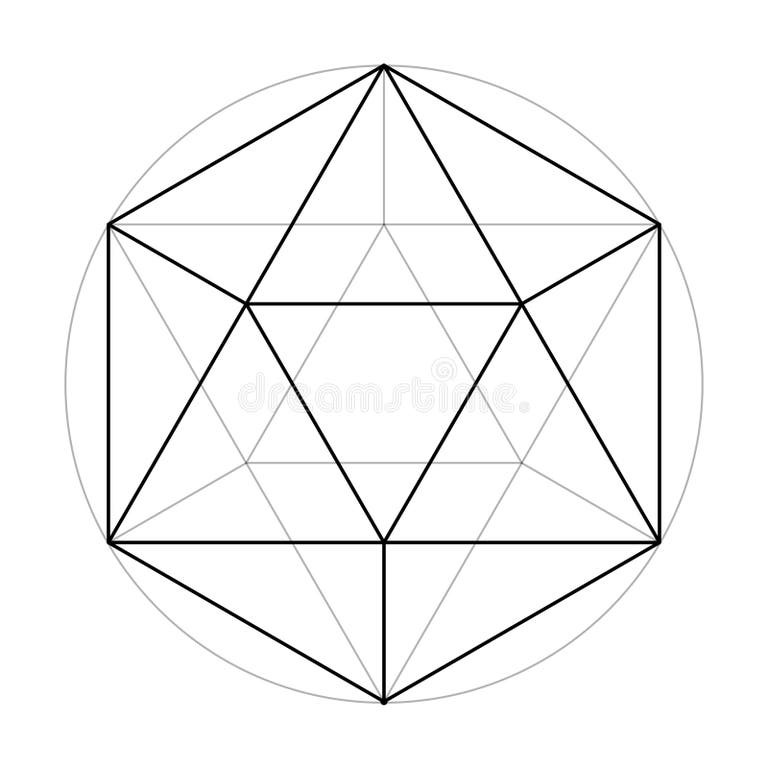 Hexagon Triangle Graph. Scared Geometry Vector Design Elements Stock ...