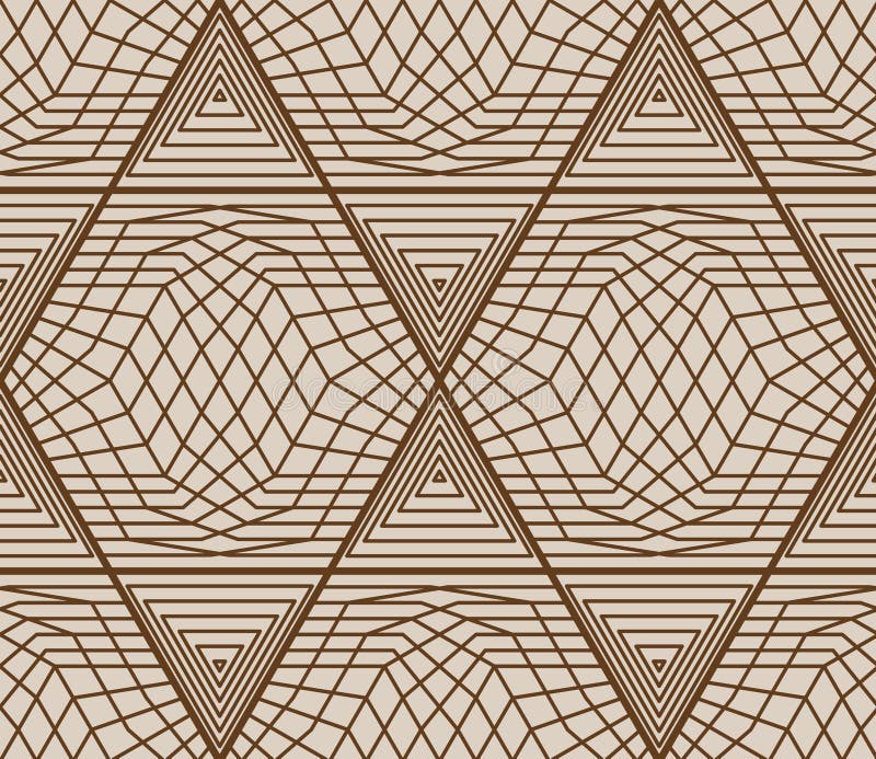 Hexagon 6 Triangle Net Seamless Pattern Stock Vector - Illustration of ...