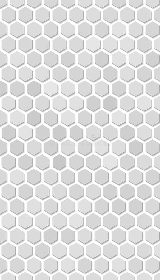 Hexagon Vector Texture. Hexagonal Grid Repeat Pattern Stock Vector - Illustration of icon ...