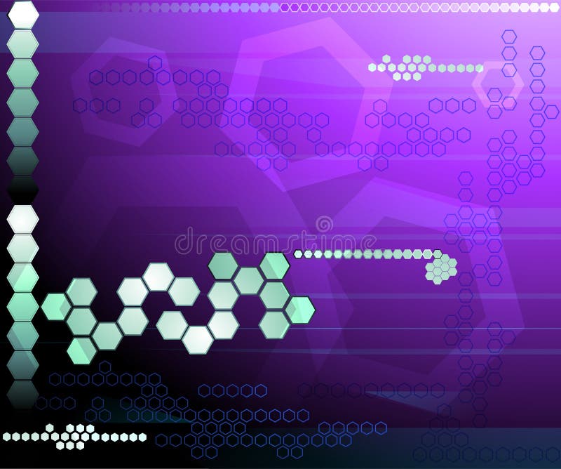 Hexagon Violet Futuristic Background Abstraction Stock Vector ...