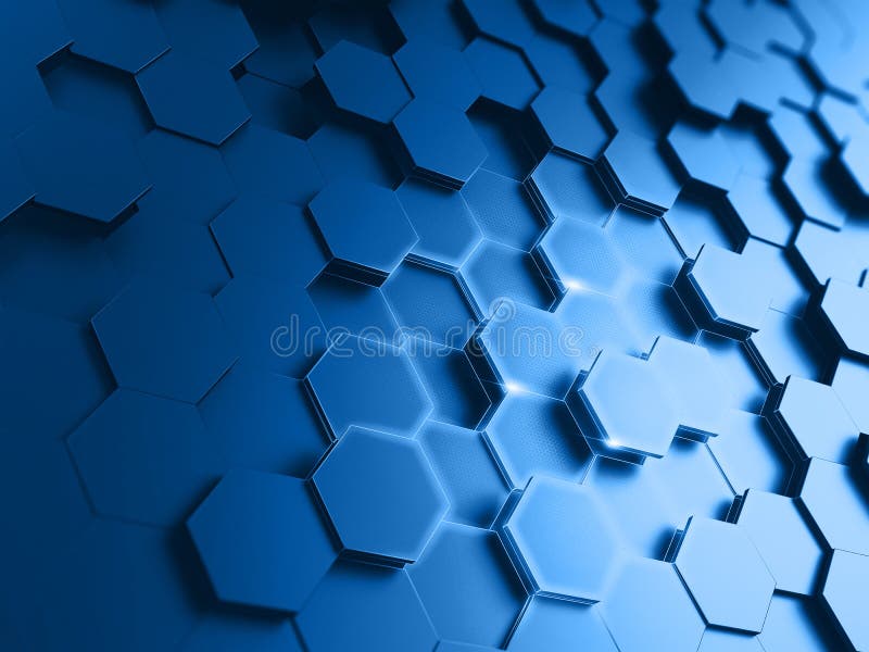 Hexagonal Abstract Background Stock Illustration - Illustration of ...