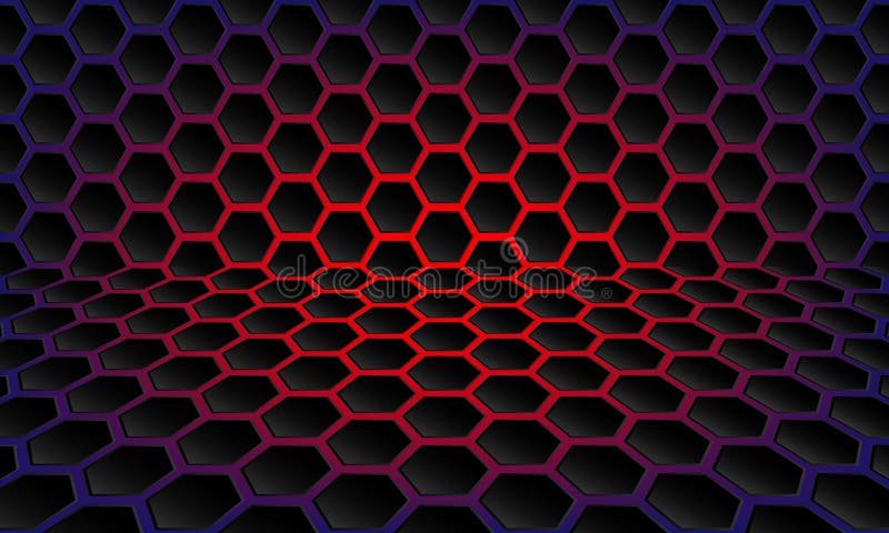 250501 Hexagonal Abstract Technology Background Stock Illustration ...