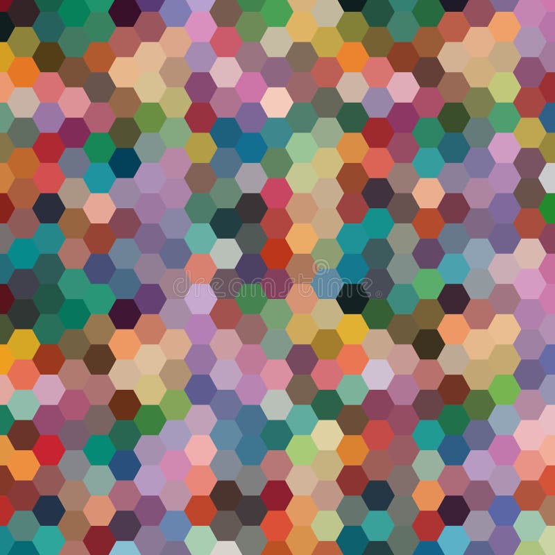Hexagonal Abstract Vector Background. Colorful and Bright. Prism Colors ...