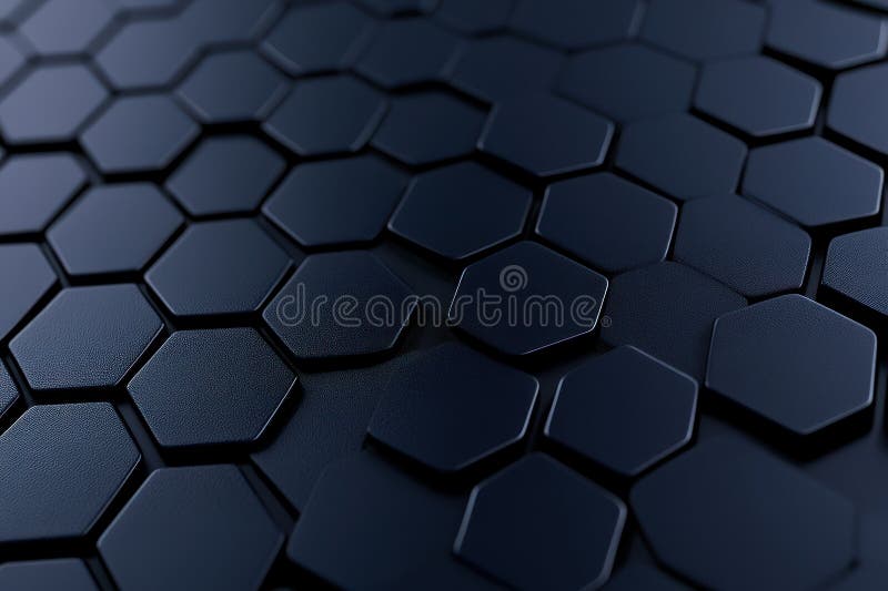 Hexagonal Black Abstract Texture Background Vector Illustration Stock ...