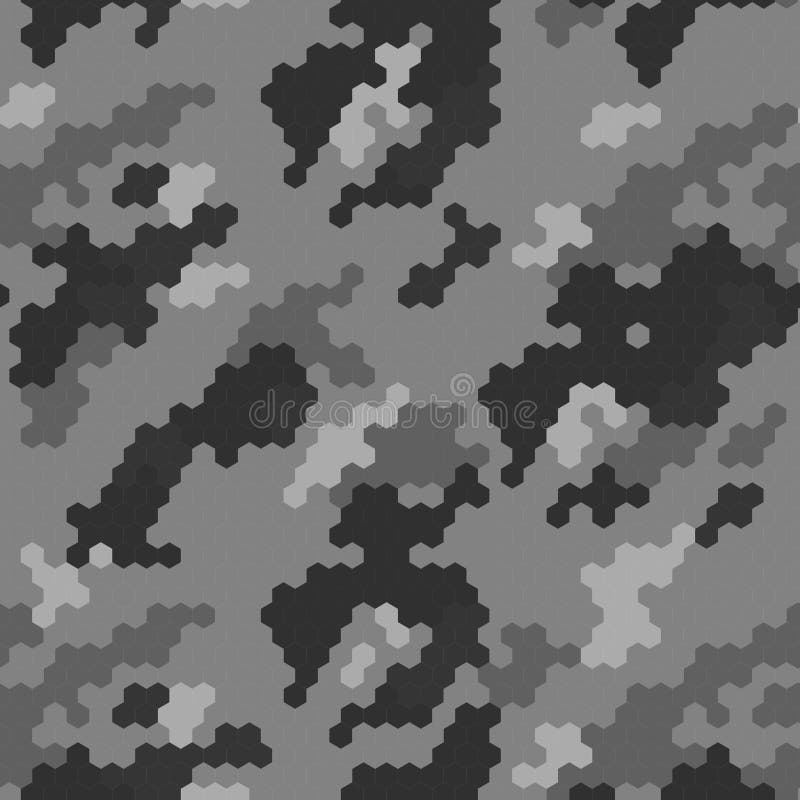 Hexagonal Camouflage Military Seamless Pattern, Army Cloth Texture ...