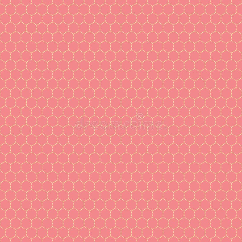 Geometry Hexagon Cells Seamless Pattern Vector. Stock Illustration ...