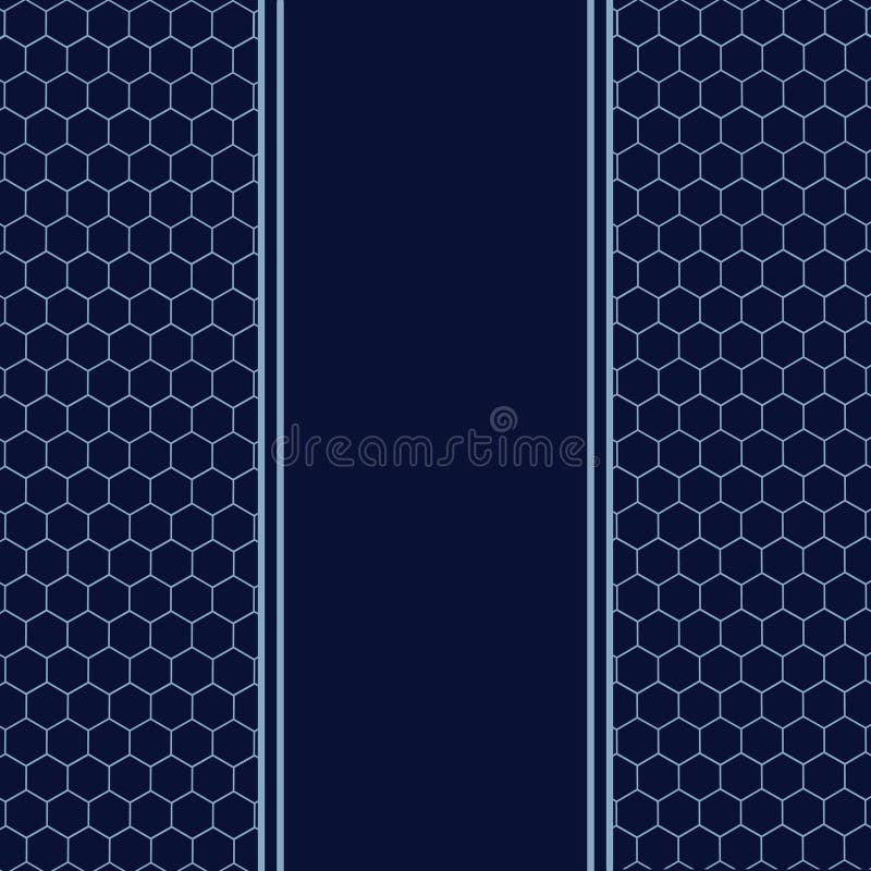 Geometry Hexagon Cells Seamless Pattern Vector. Stock Illustration ...
